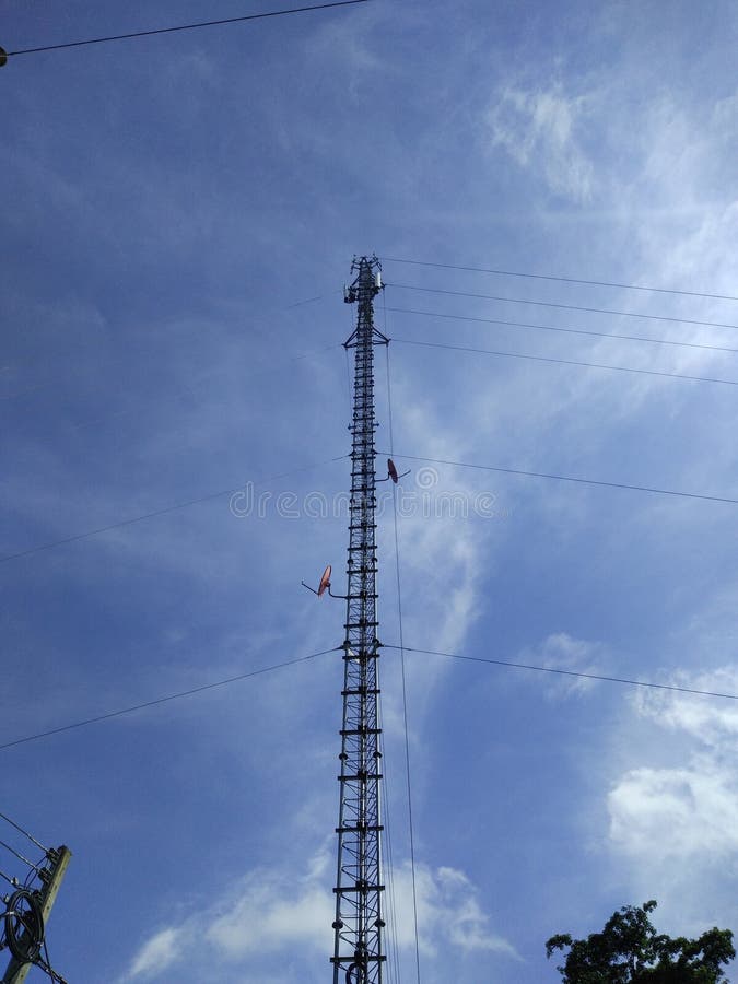 Poles Communications Network Stock Image - Image of communications ...