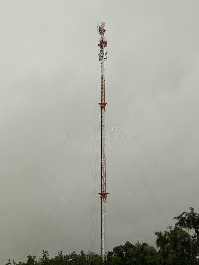 Poles Communications Network Stock Image - Image of communications ...