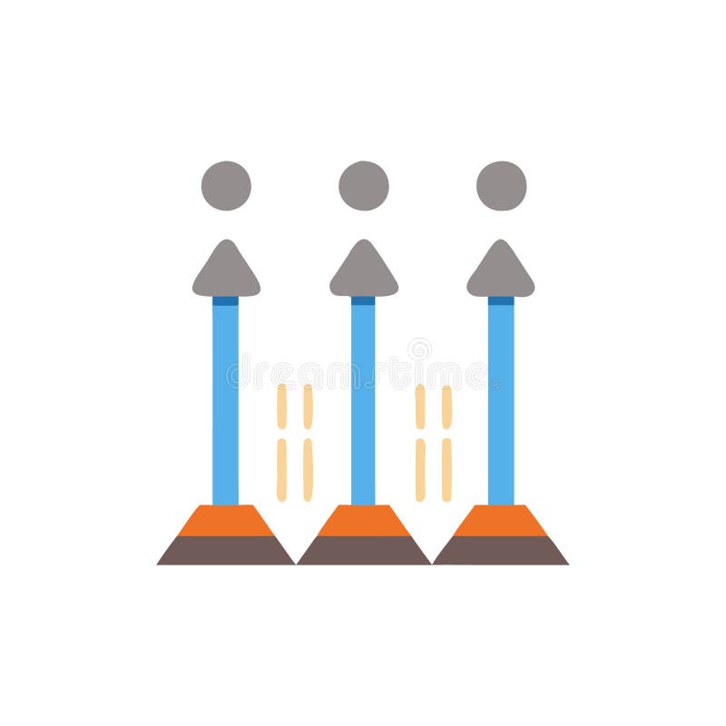 Poles and Piles Icon for Building Projects Stock Illustration ...