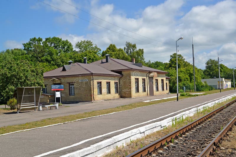 POLESSK, RUSSIA. View of the Railway Station Editorial Stock Photo ...