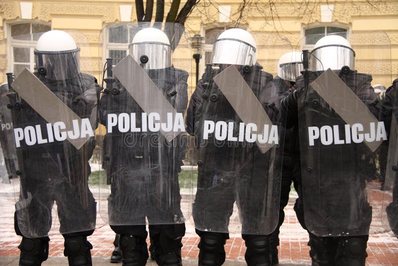 Riot Polish Police stock photo. Image of intimidation - 2993986