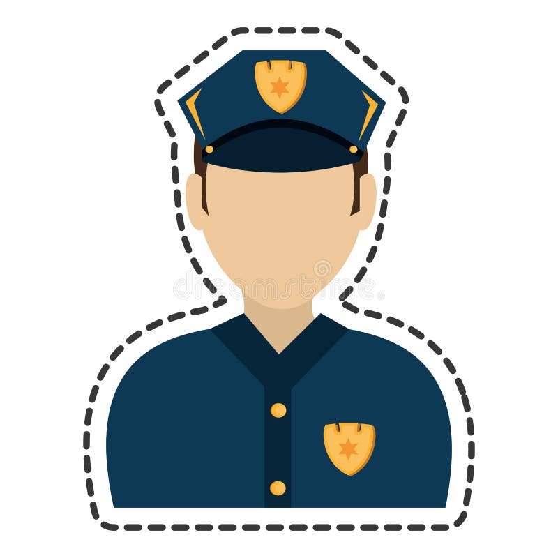 Police Agent Avatar Character Stock Vector - Illustration of officer ...