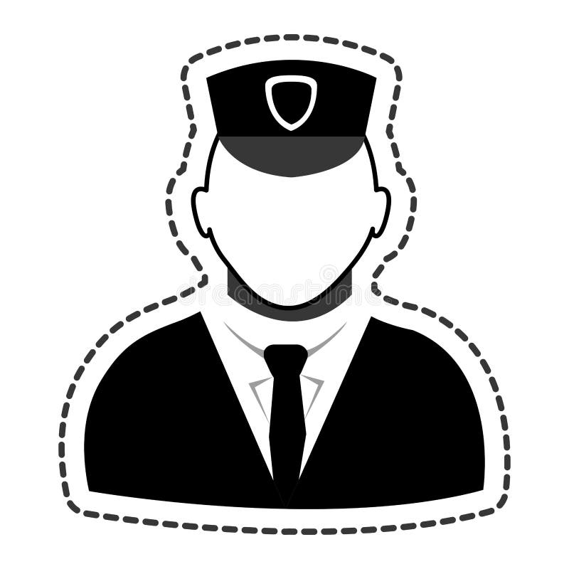Police Avatar Character Icon Stock Illustration - Illustration of ...