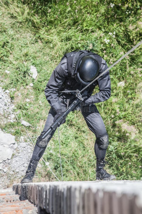 Police assault operation stock image. Image of spec, officer - 60973509