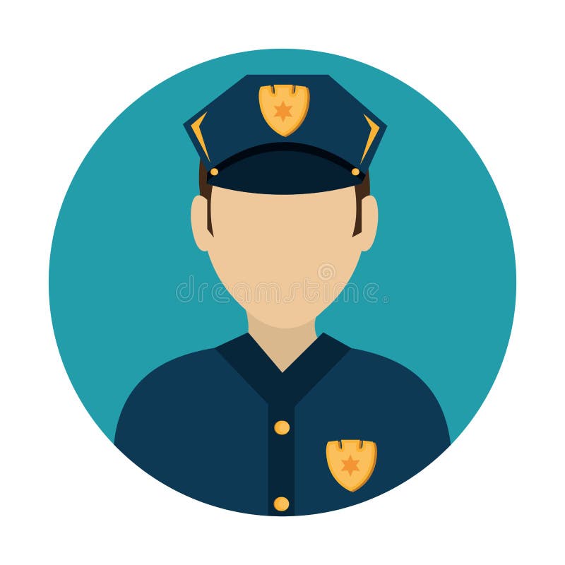 Police Avatar Character Icon Stock Illustration - Illustration of ...