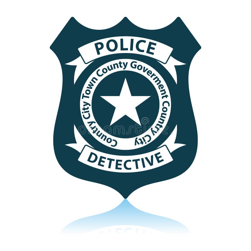 Police Badge Icon stock vector. Illustration of isolated - 150308694