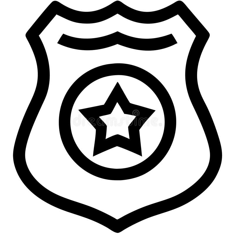 Police Badge Vector Law Enforcement Symbol for Security and Authority ...