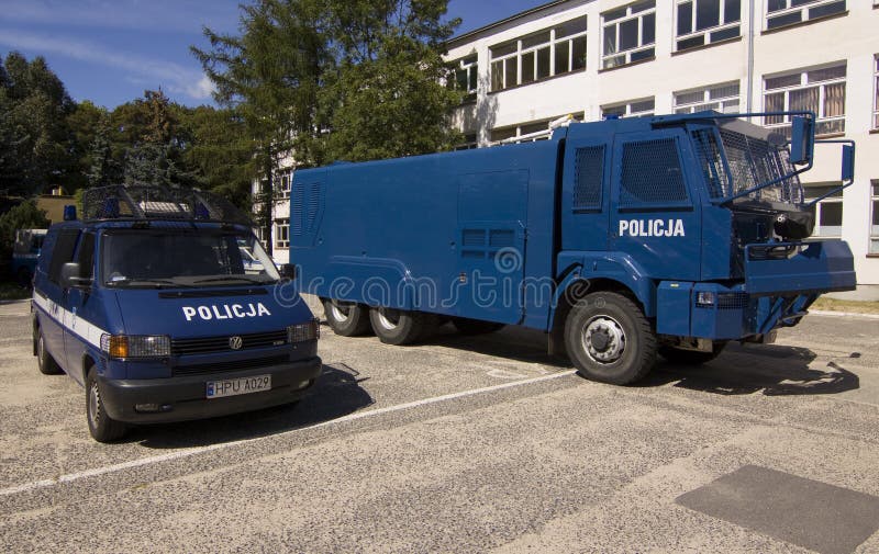 Polish police car editorial photography. Image of auto - 23772402