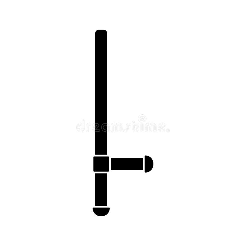 Police Baton Icon Design Template Vector Isolated Stock Vector ...