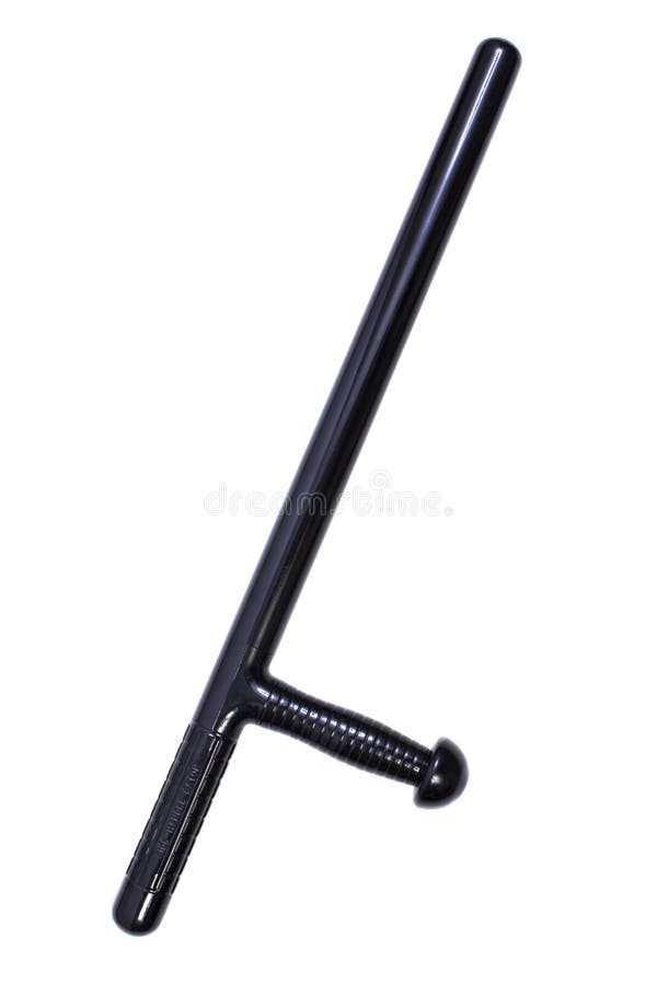 Police Baton stock photo. Image of single, white, isolated - 28780866