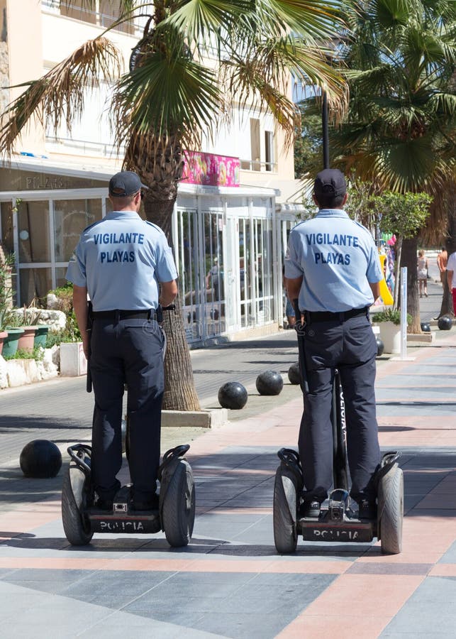 Police Beach Protection Car Lloret De Mar Editorial Image - Image of ...