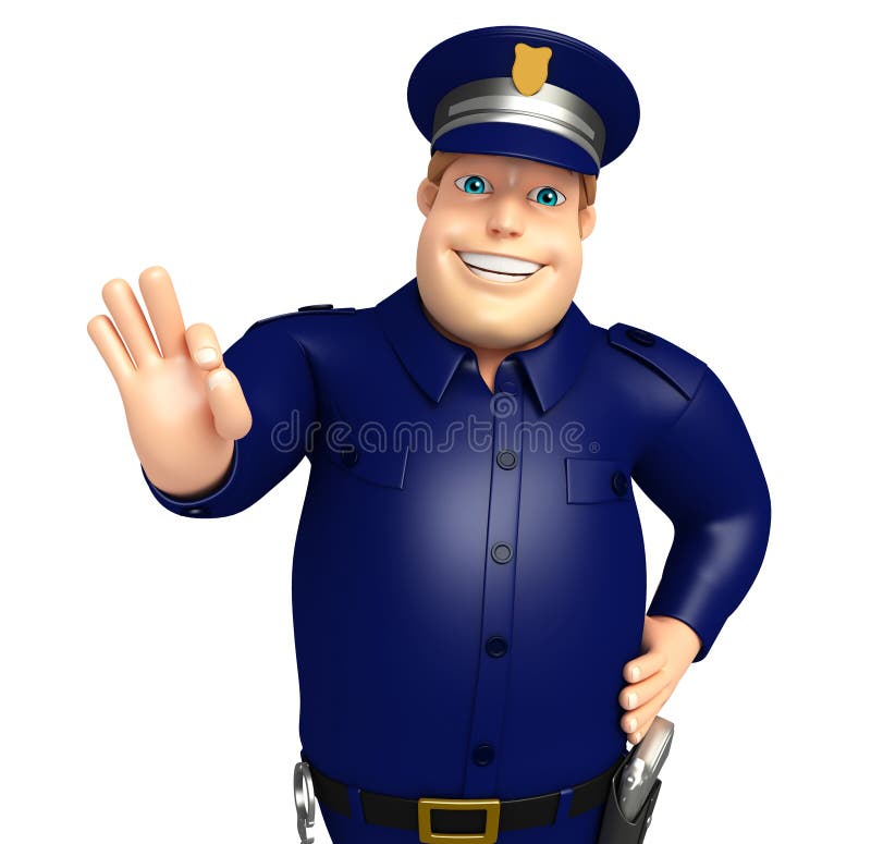 Police Best Friends stock vector. Illustration of waiting - 101349348