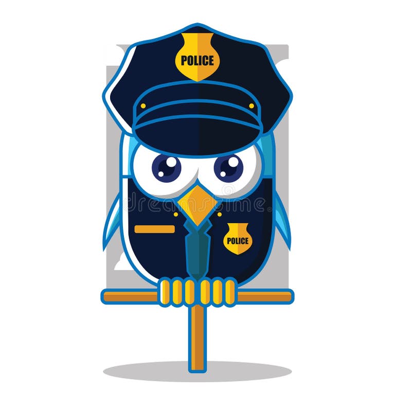 Cartoon Police Bird Mascot Stock Illustrations – 63 Cartoon Police Bird ...