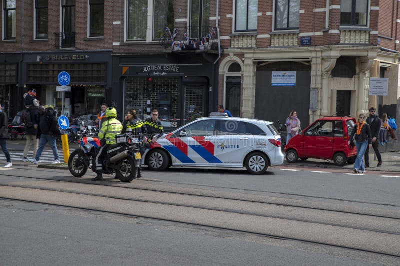 Police Blockade at Amsterdam the Netherlands 27-4-2023 Editorial Photo ...