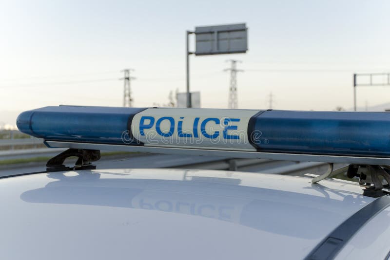 Police Blue Light stock image. Image of patrol, crime - 79649257