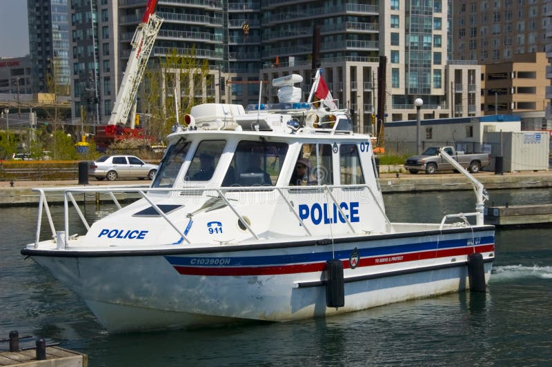 Police Boat stock photo. Image of serve, urban, enforcement - 5183646