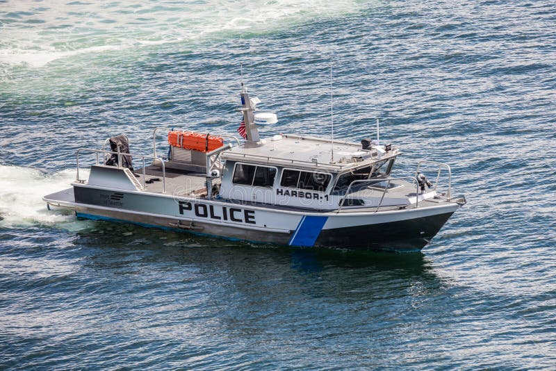 Police Boat Security editorial photo. Image of passage - 74780466