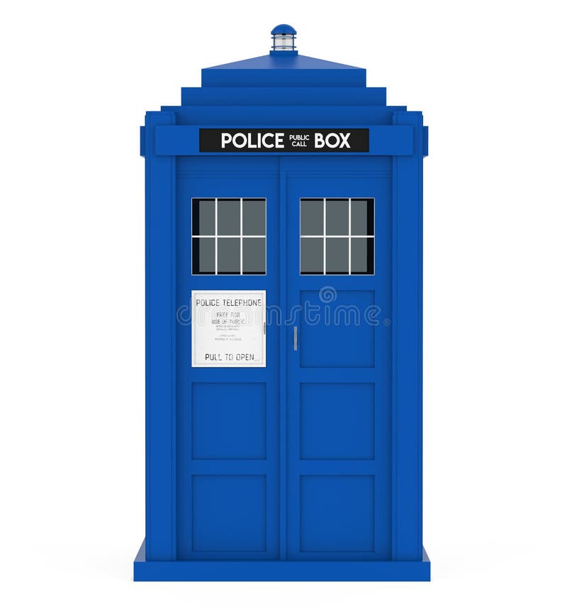 Tardis Stencil Vector