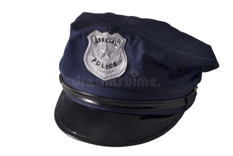 Police cap stock image. Image of white, portugal, protection - 15953253