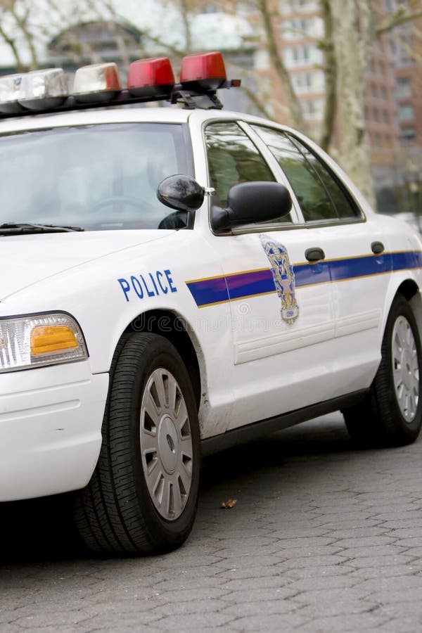 Police car stock image. Image of police, view, standing - 24011075