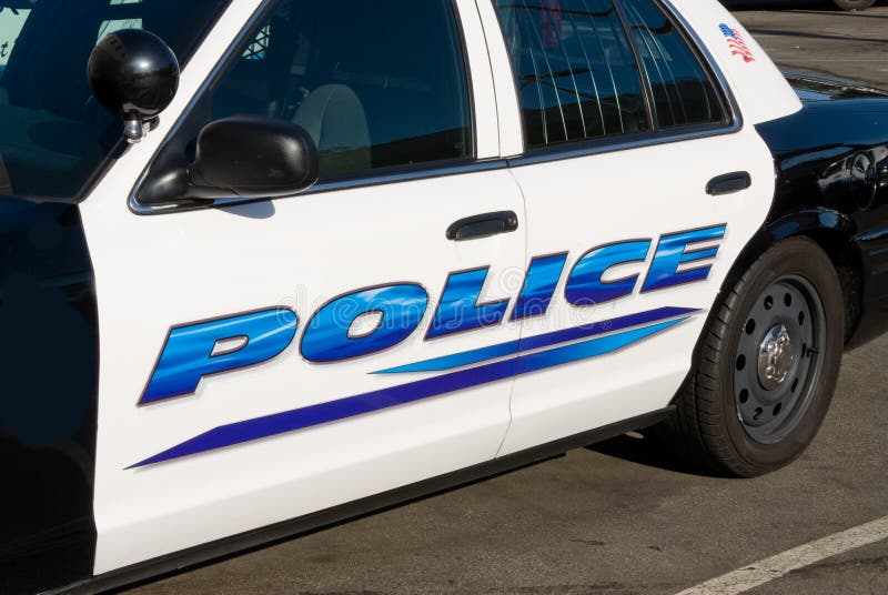 Police car stock photo. Image of white, police, enforcement - 6817428