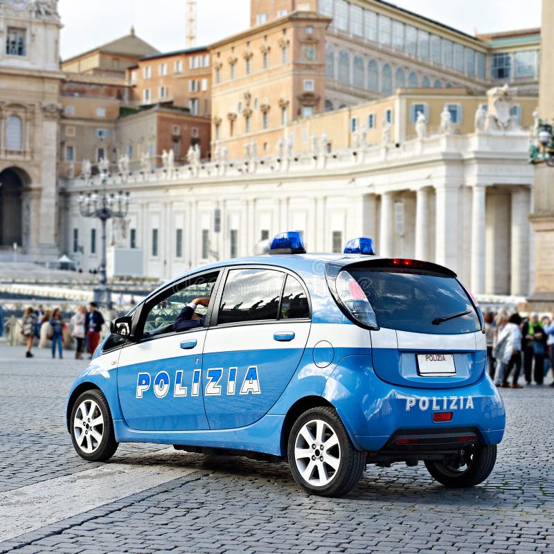 Police Car on Area of Big City Stock Photo - Image of grating, secure ...