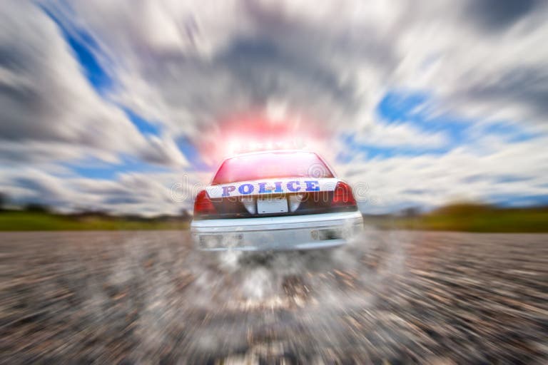 Police car chase stock image. Image of auto, chasing - 10335129