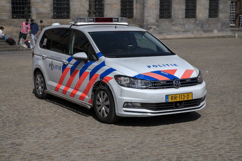 Police Car on the Dam Square at Amsterdam the Netherlands 11-6-2022 ...