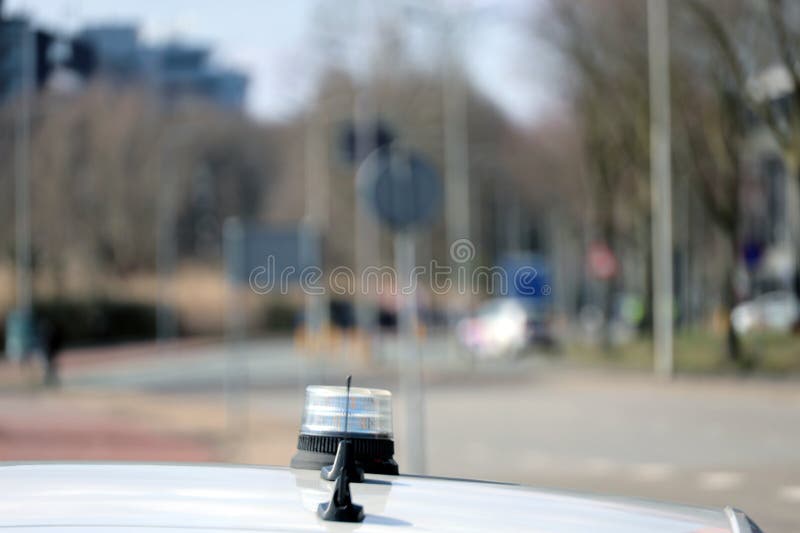 Police Car at Demonstration in Rotterdam Alexander Editorial ...