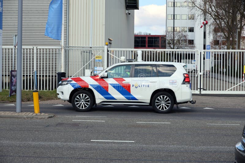 Police Car at Demonstration in Rotterdam Alexander Editorial Stock ...