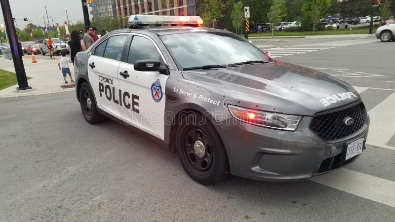 Police Car in Downtown Toronto Editorial Stock Photo - Image of street ...