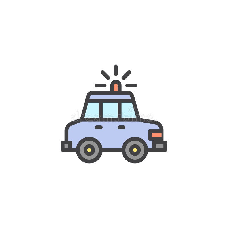 Police Car Filled Outline Icon Filled Outline Icon Stock Vector ... Police Car Filled Outline Icon Filled Outline Icon Stock Vector ...