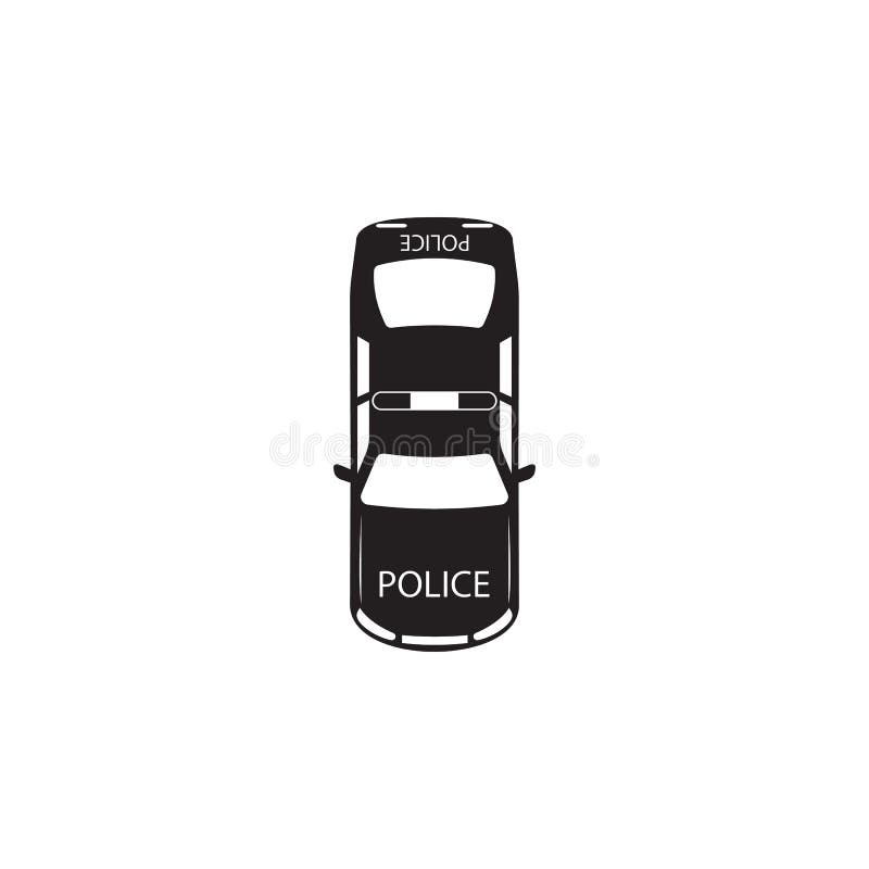 Police Car Icon. Element of Transport View from Above Icon. One of the ...