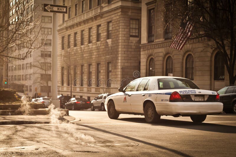Police Car Riding in New York Editorial Stock Photo - Image of complex ...