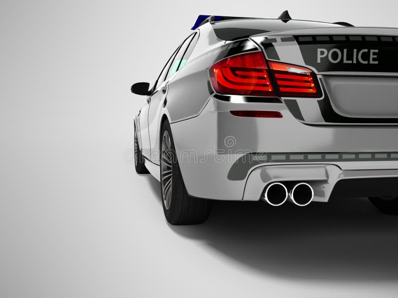 Police Car Rear Stock Illustrations – 310 Police Car Rear Stock ...