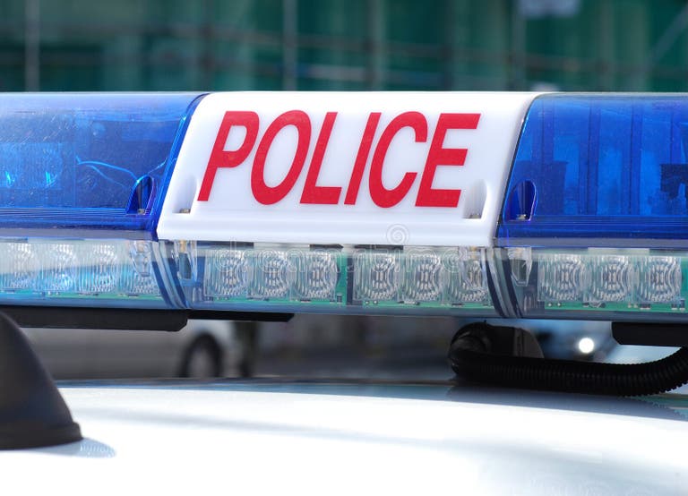 Police car sign stock photo. Image of enforcement, officer - 10331016