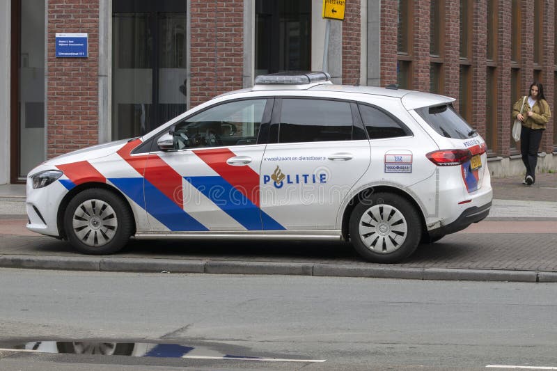 Police Car Standing Still at Amsterdam the Netherlands 11-5-2023 ...