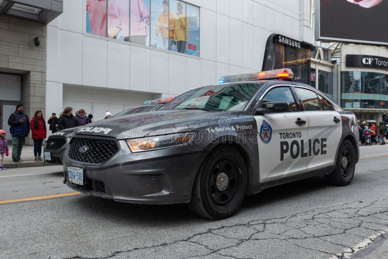 Police car in Toronto editorial photo. Image of policeman - 311955951
