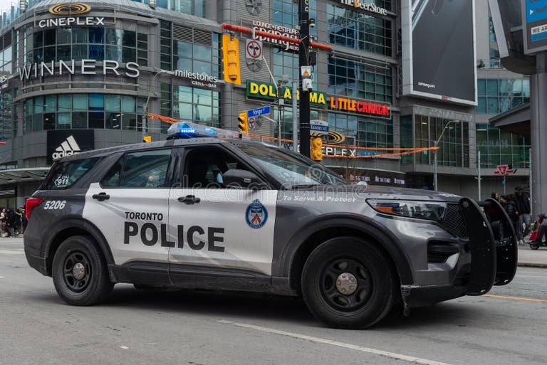 Police car in Toronto editorial stock image. Image of toronto - 311955979