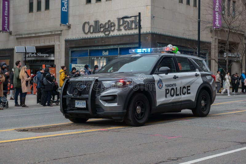 Police car in Toronto editorial photography. Image of logo - 311955982