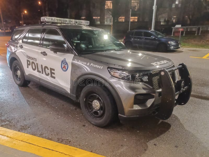 Police car in Toronto editorial stock image. Image of canada - 311955999