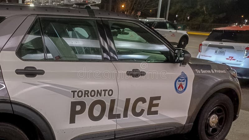Police car in Toronto editorial stock photo. Image of service - 311956868