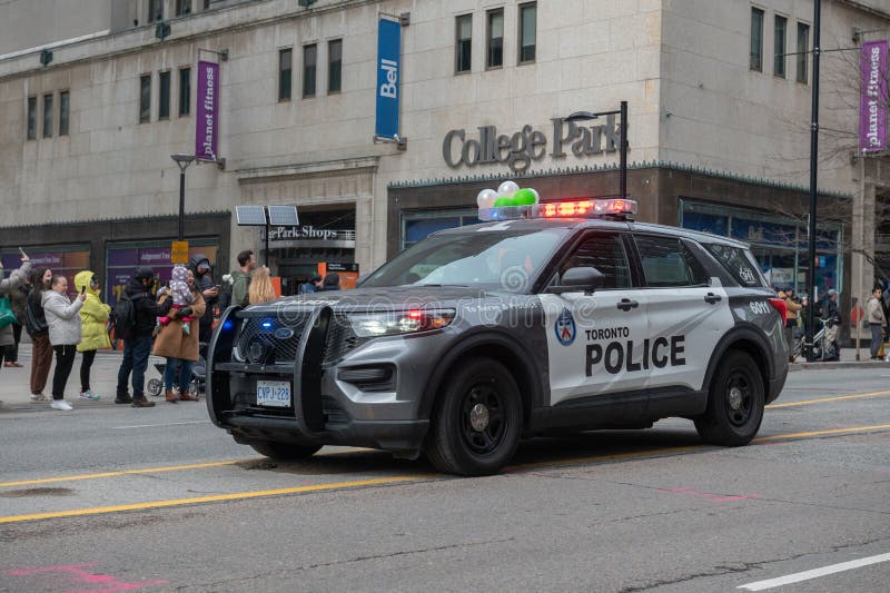 Police car in Toronto editorial photo. Image of logo - 315947756