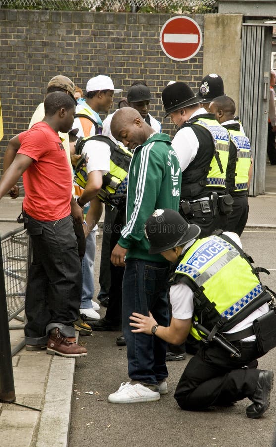 Police Carrying Out a Stop and Search Operation. Editorial Stock Image ...