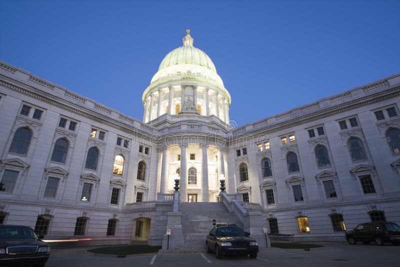 Police Cars in Front of State Capitol Stock Image - Image of capitol ...