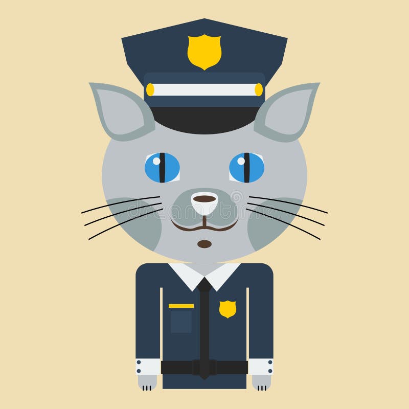 Cute British Police Officer Character Stock Vector - Illustration of ...