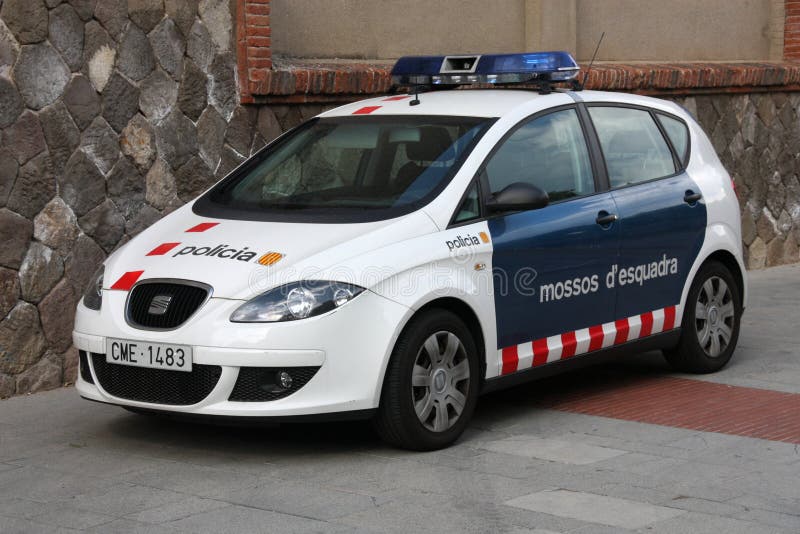 Police of Catalonia, Spain, Mossos D Esquadra Editorial Stock Image ...