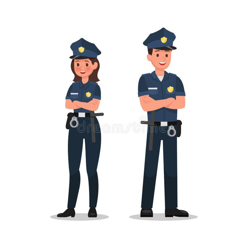 Police Character Vector Design No12 Stock Vector - Illustration of ...