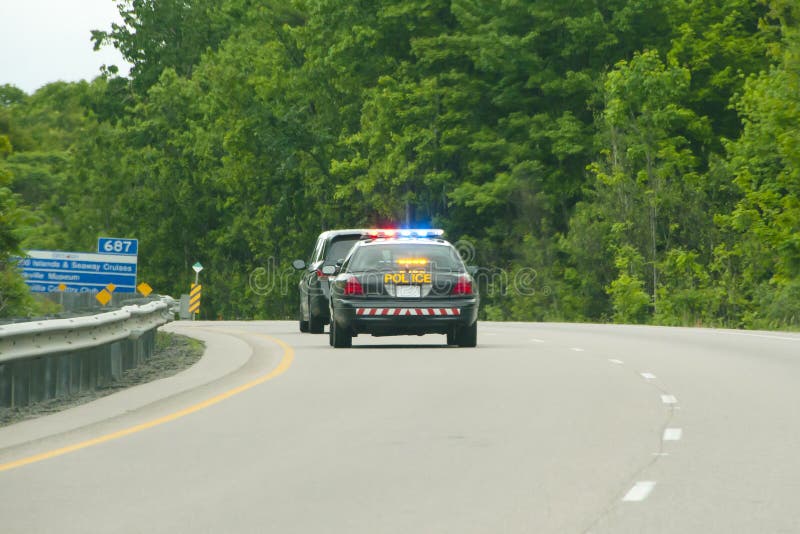 Police car chase stock image. Image of auto, chasing - 10335129