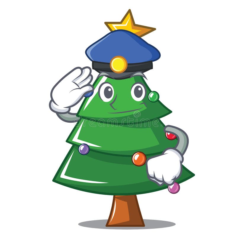 Police Tree Stump Character Cartoon Stock Vector - Illustration of ...